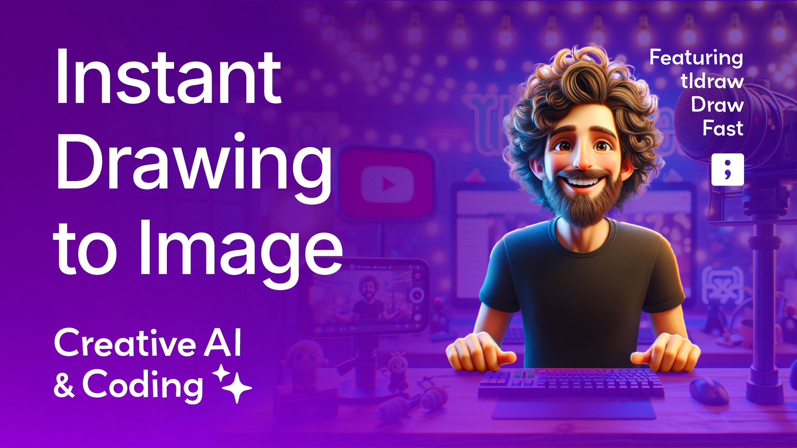 Live 115: Instant Drawing to Image Diffusion with tldraw Draw Fast ...